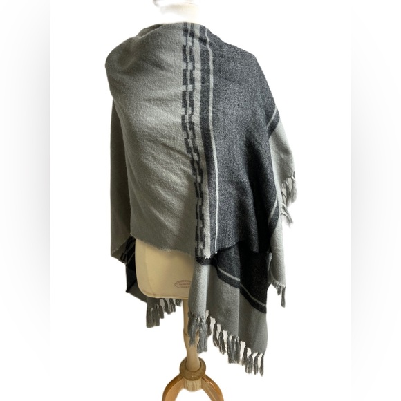 Merona | Sweaters | Merona By Target Grayshawl Tassels Wrap | Poshmark